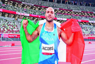ઈટાલીનો માર્સેલો જેકોબ્સ 100 મીટરનો નવો વિજેતા | Marcelo Jacobs of ...