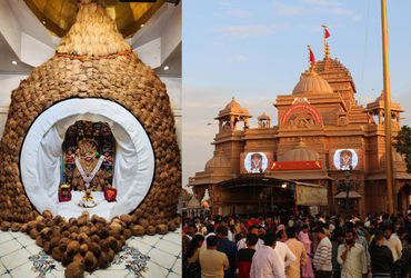 સાળંગપુર શ્રી કષ્ટભંજનદેવ હનુમાનજીને શ્રીફળના વાઘાથી કરાયો શણગાર ...