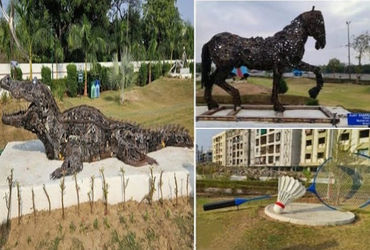 વડોદરાના હરણી સ્કલ્પચર પાર્કમાં સ્ક્રેપમાંથી બનાવેલી વધુ કલાકૃતિઓ ...