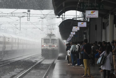 train derailed surat rains gujarat weather forecast udhna railway yard