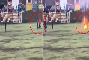 VIDEO : લાઈવ મેચ દરમિયાન ખેલાડીઓ પર વીજળી પડી, એકનું મોત, અનેક દાઝ્યા ...