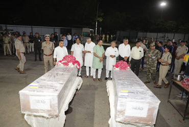 Mortal remains of Pahalgam attack victims from Bhavnagar arrive in Ahmedabad