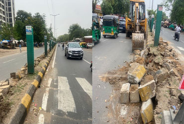 વડોદરામાં ફતેગંજથી છાણી જકાતનાકા સુધી રોડ ડિવાઇડર સારું હોવા છતાં તોડી ...