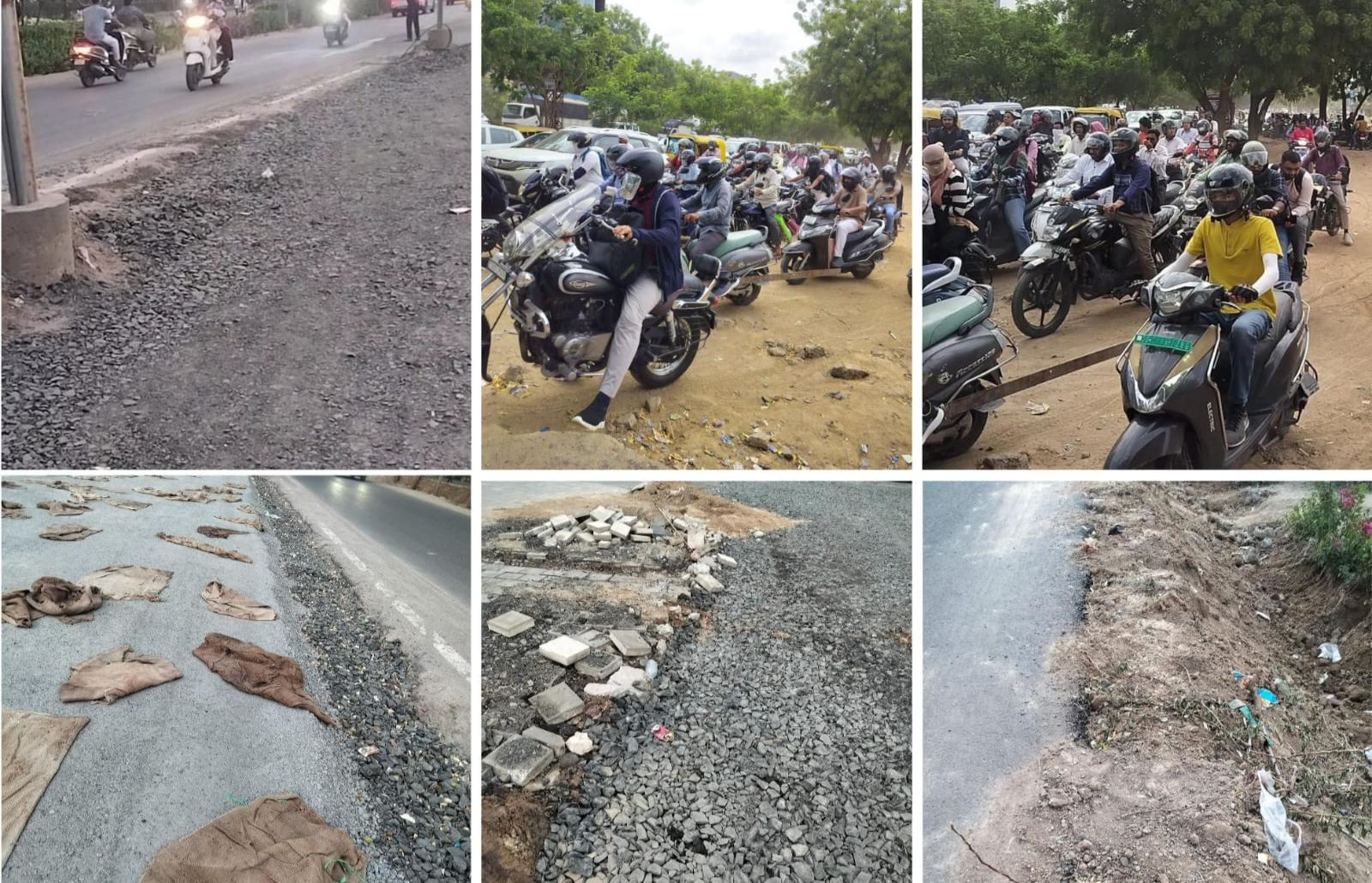 Dust delays and traffic jam: Amdavadis face uphill battle near Hillock road