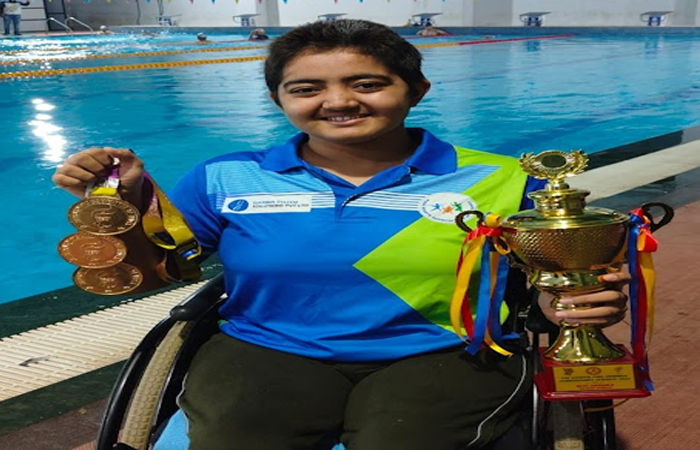 નેશનલ પેરા સ્વિમિંગ ચેમ્પિયનશિપમાં વડોદરાની ગરિમા વ્યાસે ૩ ગોલ્ડ મેડલ ...