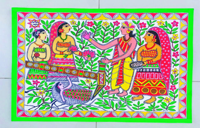 મધુબની-મૈથિલી શૈલીનાં ચિત્રો . | Shatdal Magazine Rasavallari Sudha ...